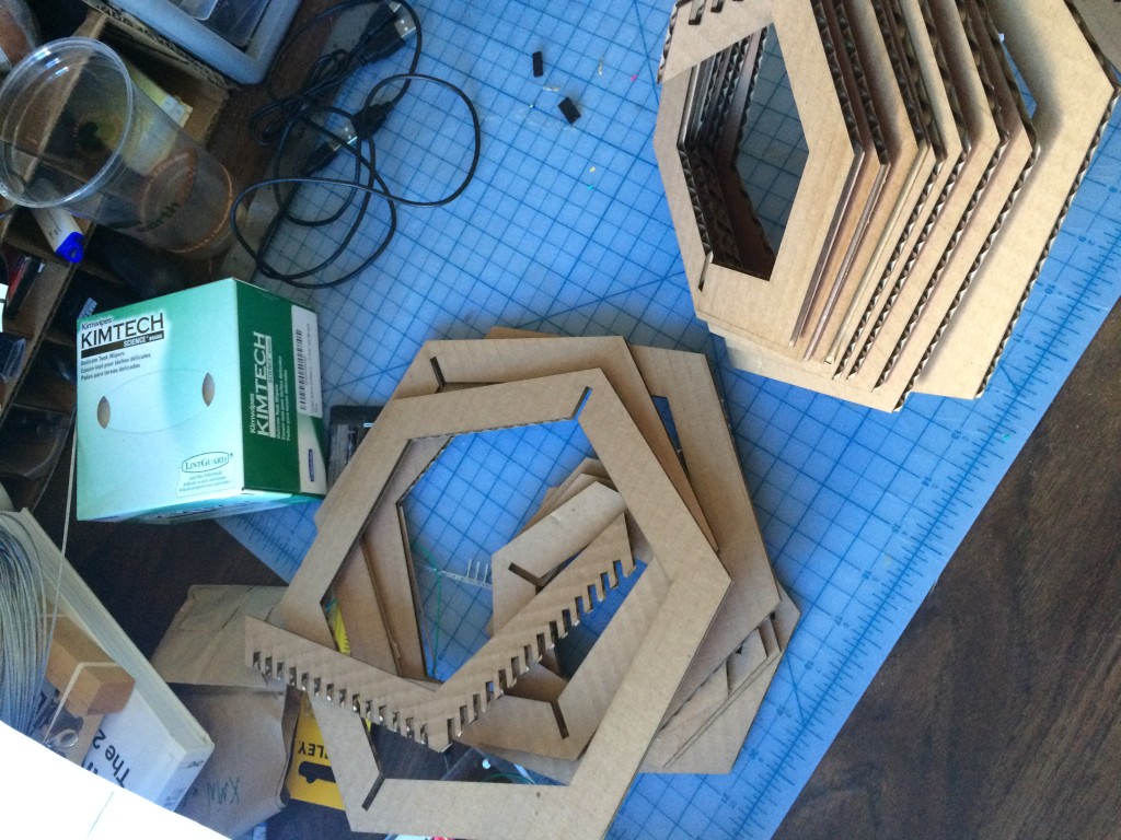 Cardboard Hexagon Lamp – Aesthetics of Design