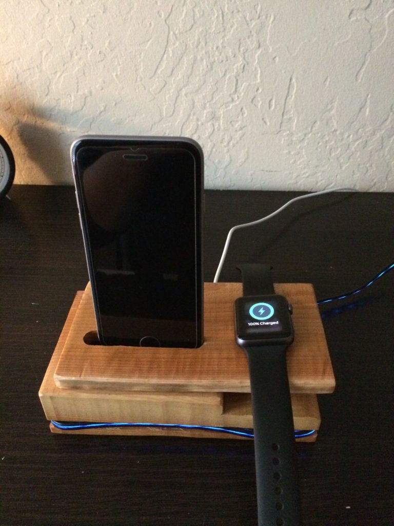Dynamic LED iPhone and Apple Watch Charging Dock – Aesthetics of Design