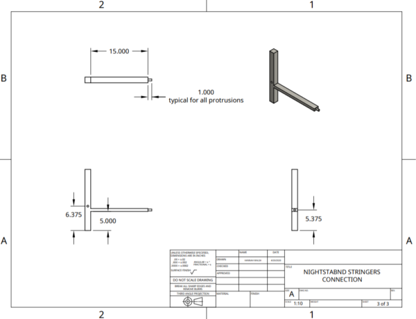 Final Project part 1 – Nightstand – Aesthetics of Design