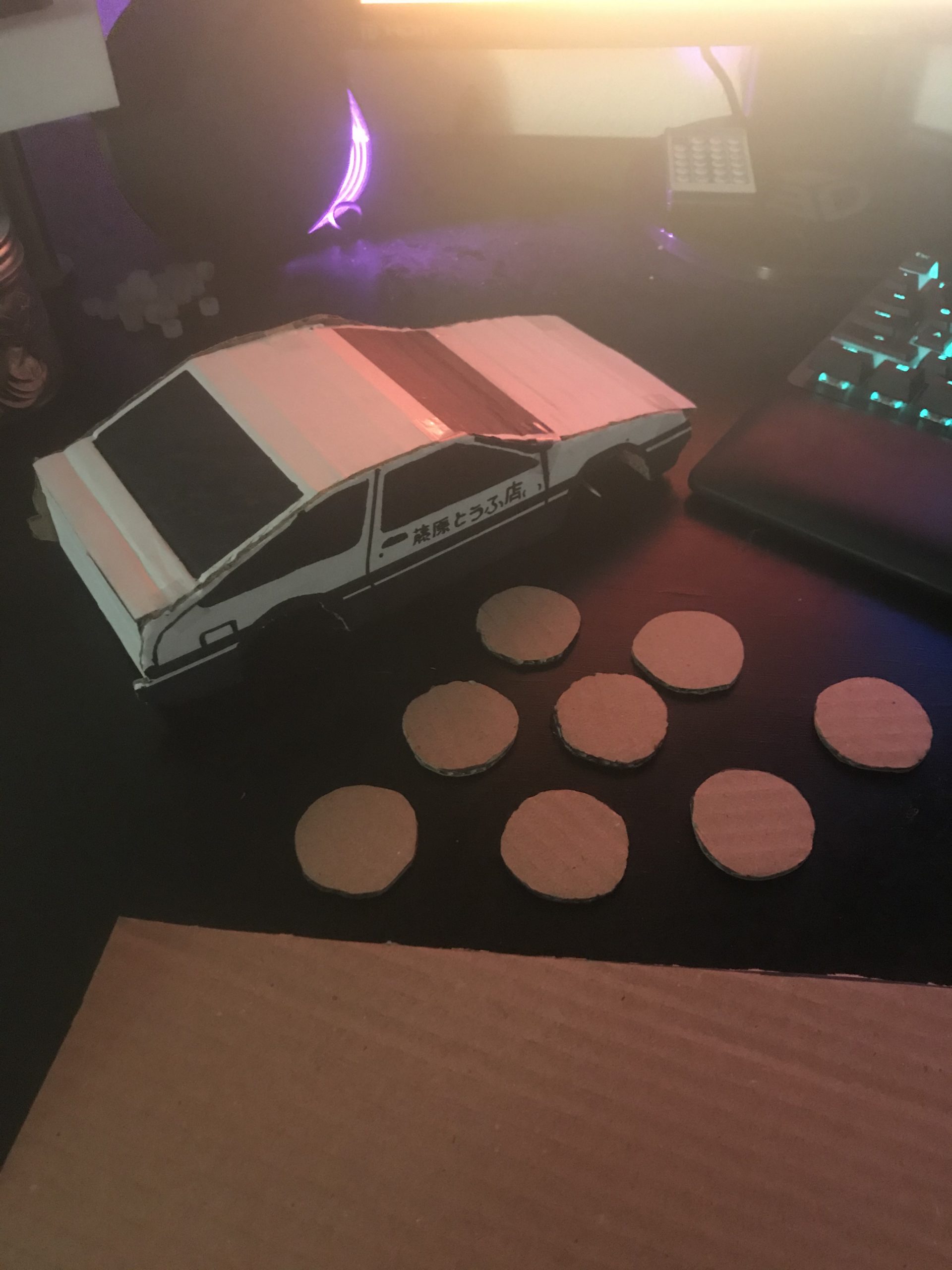 Cardboard AE86 from Initial D – Aesthetics of Design