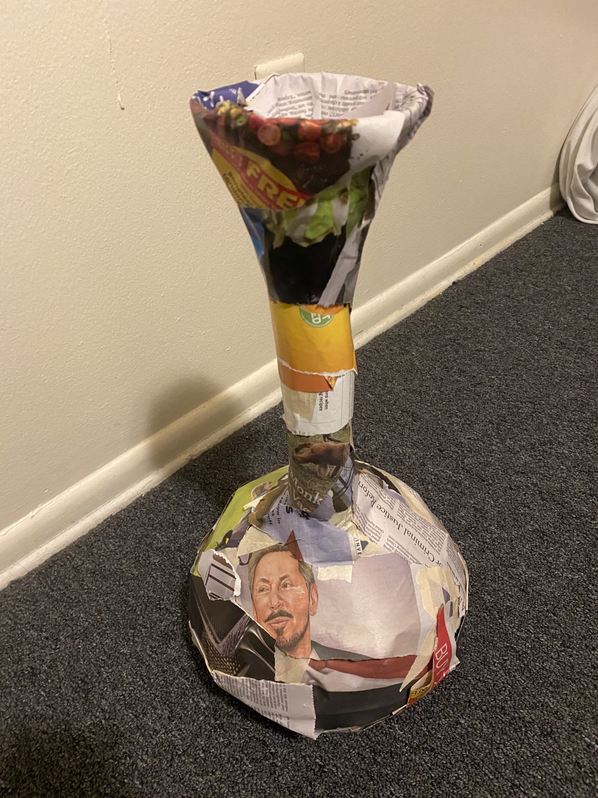Upcycled Collage Vase – Aesthetics of Design