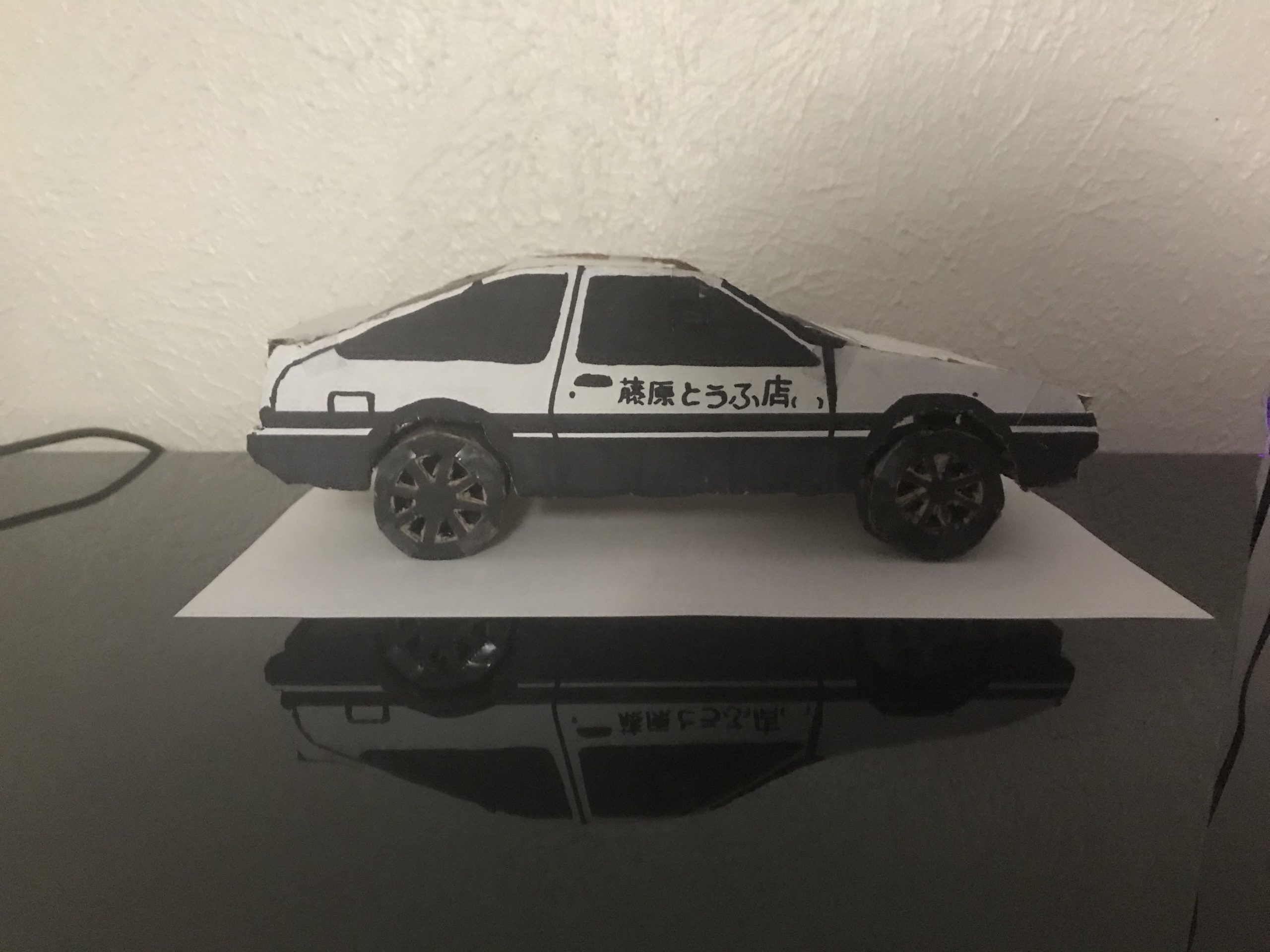 Cardboard AE86 from Initial D – Aesthetics of Design