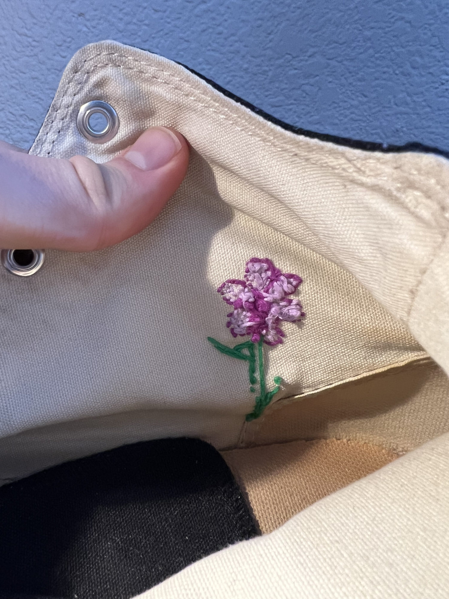 Flower Embroidered Converse – Aesthetics of Design