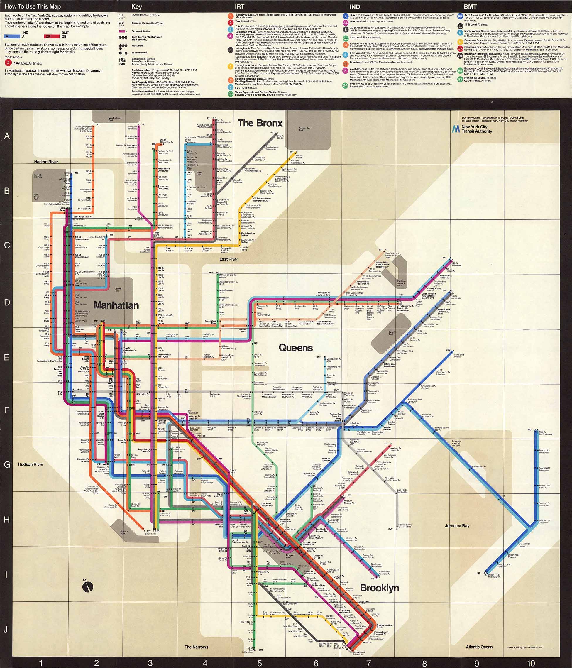 1971+subway+map – Aesthetics of Design