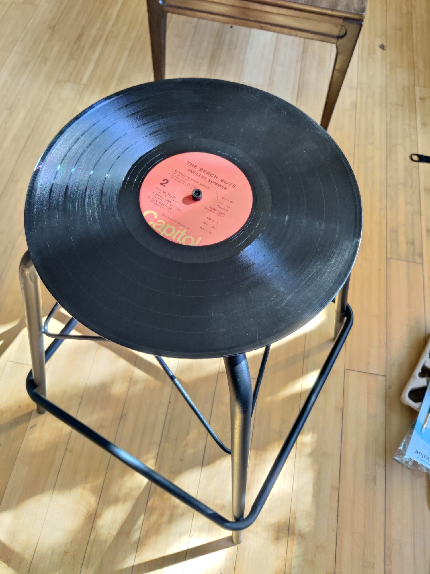 1970s Record Side Table – Aesthetics of Design