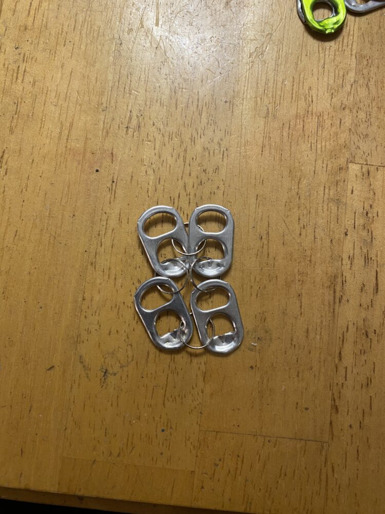 Upcycle Progress 1: Chainmail Bottle tabs – Aesthetics of Design