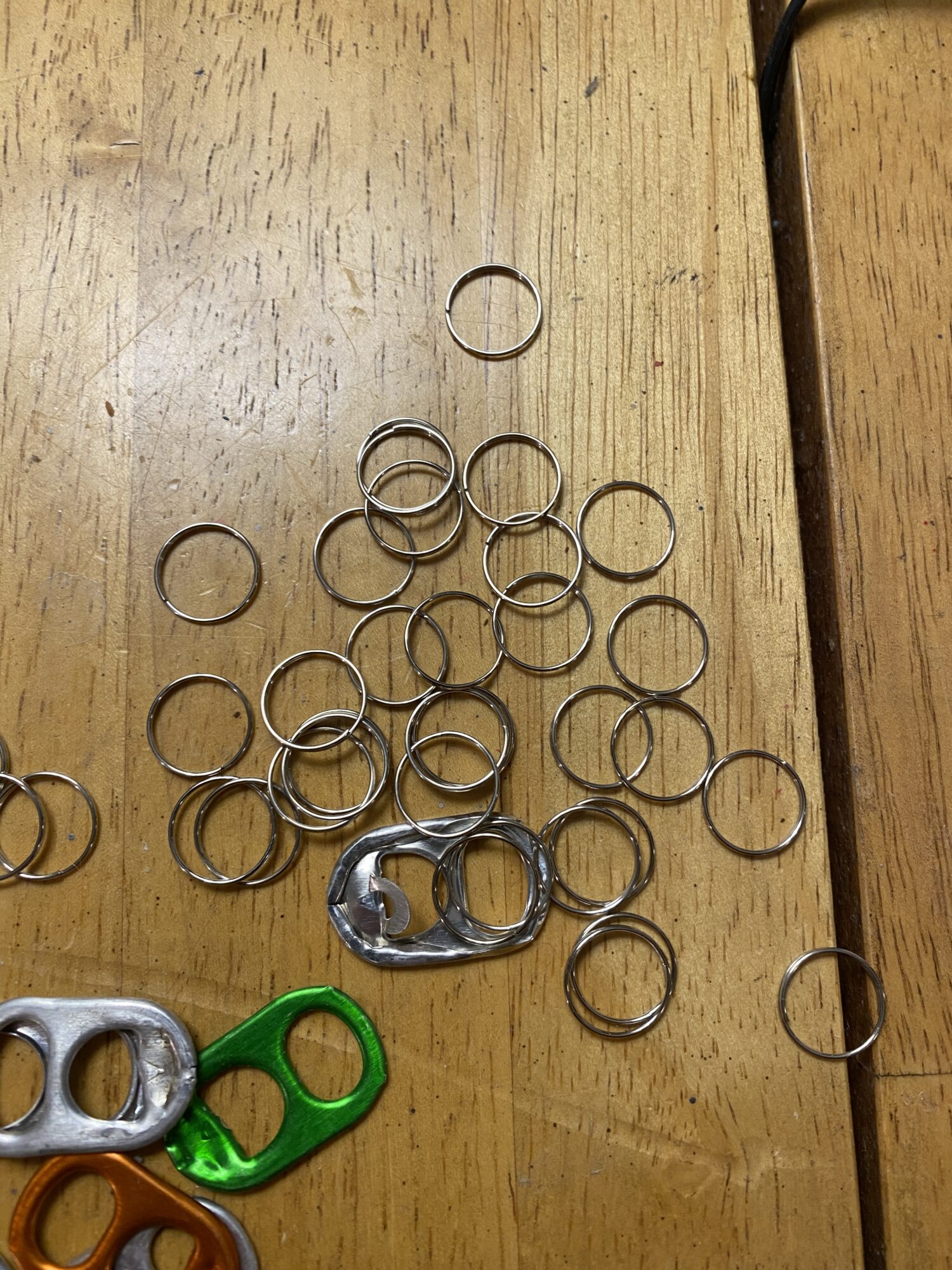 Upcycle Progress 1: Chainmail Bottle tabs – Aesthetics of Design