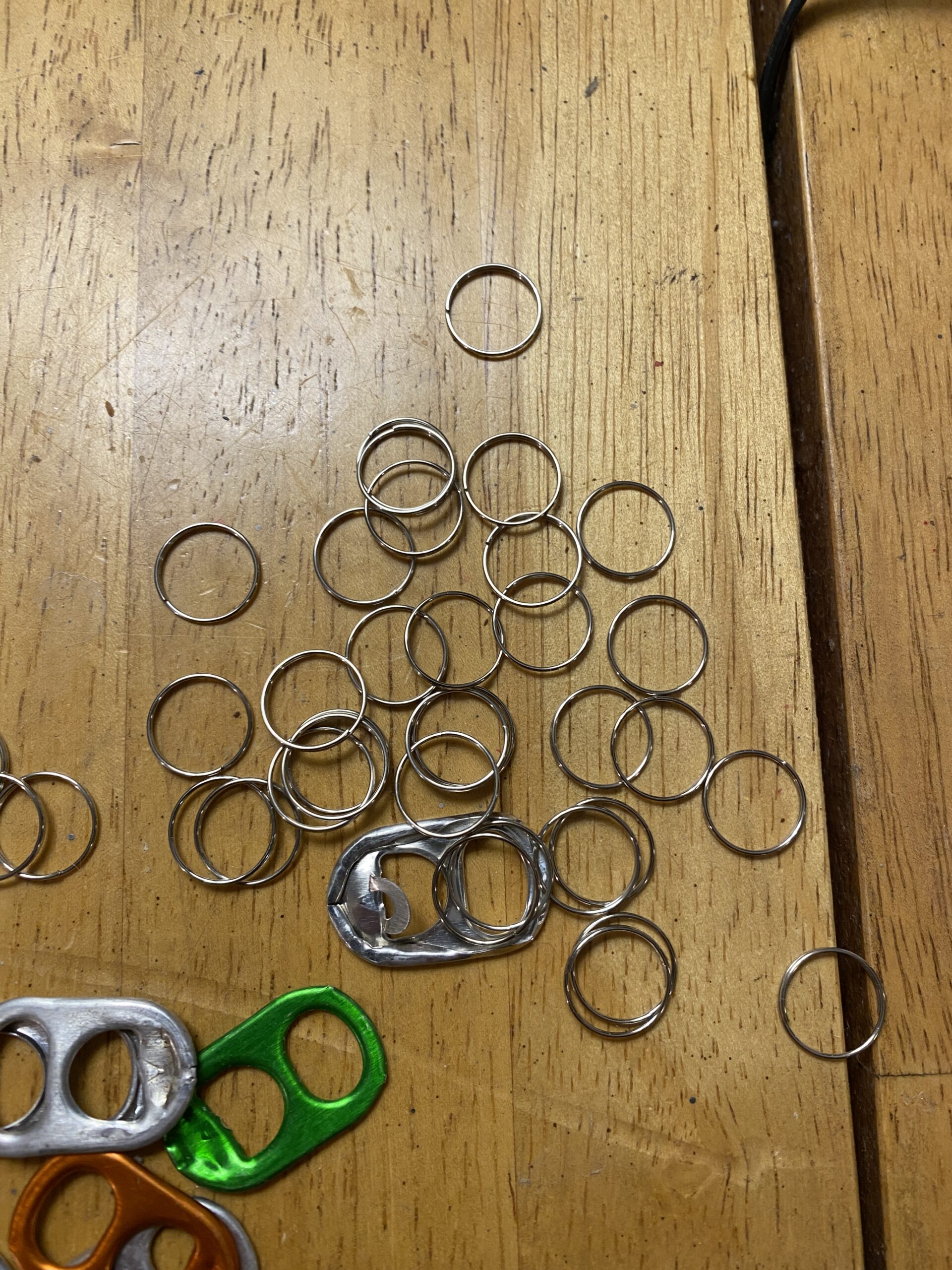 Upcycle Progress 1: Chainmail Bottle tabs – Aesthetics of Design