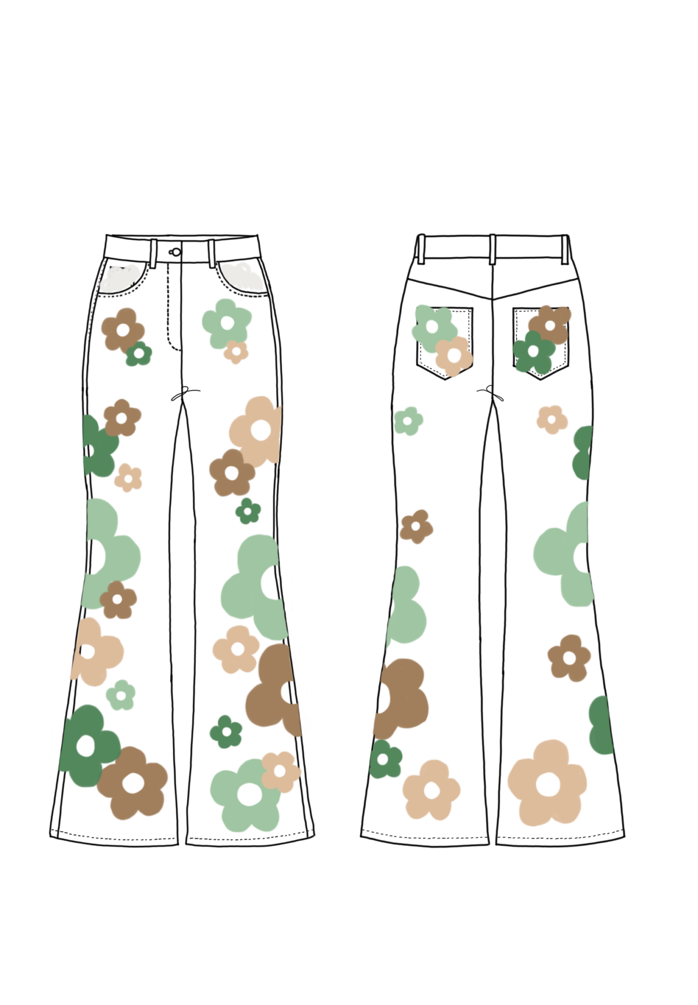 Cottagecore Patchwork Jeans – Aesthetics of Design