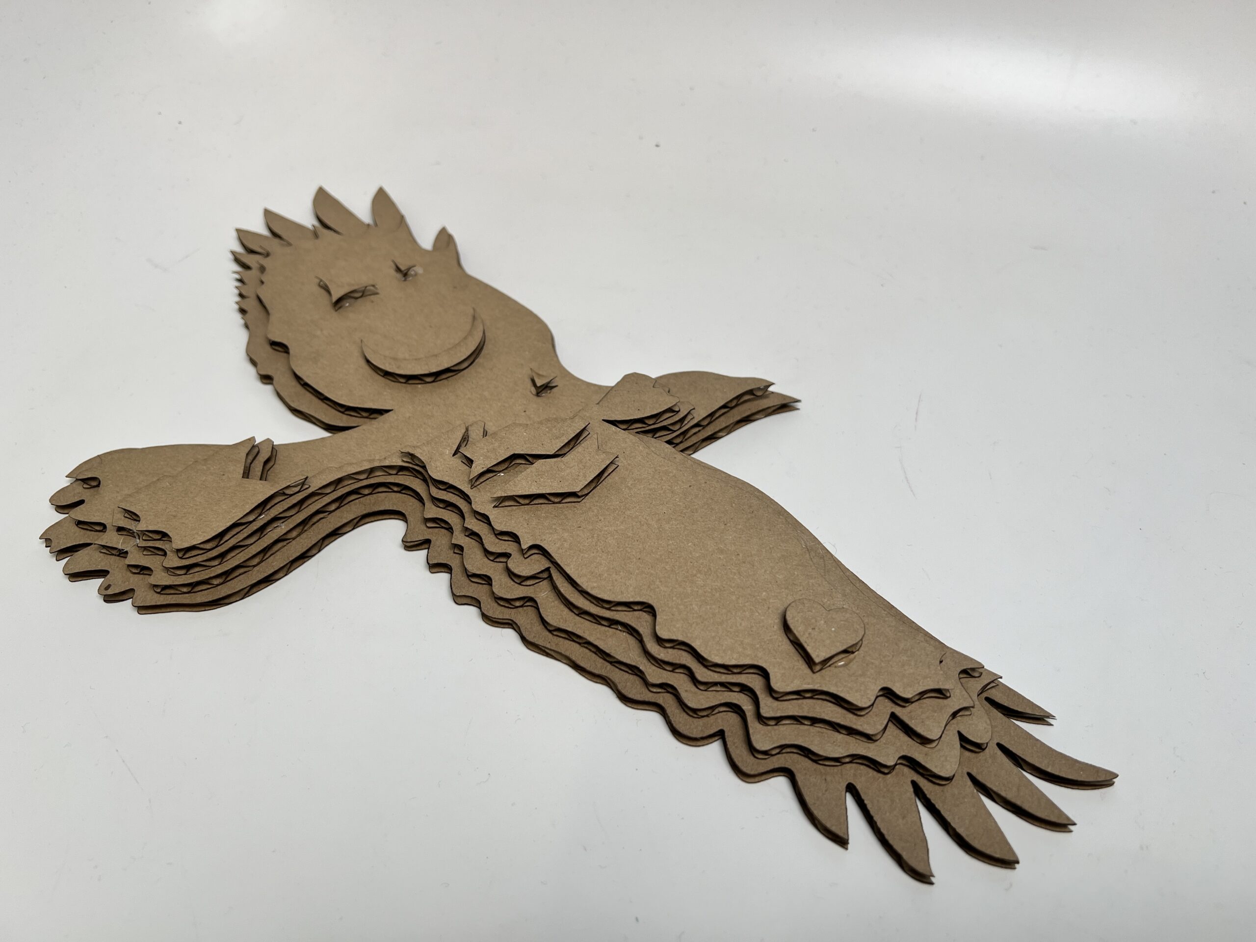 Wall Art Cardboard Prototype | Upcycle Progress – Aesthetics of Design