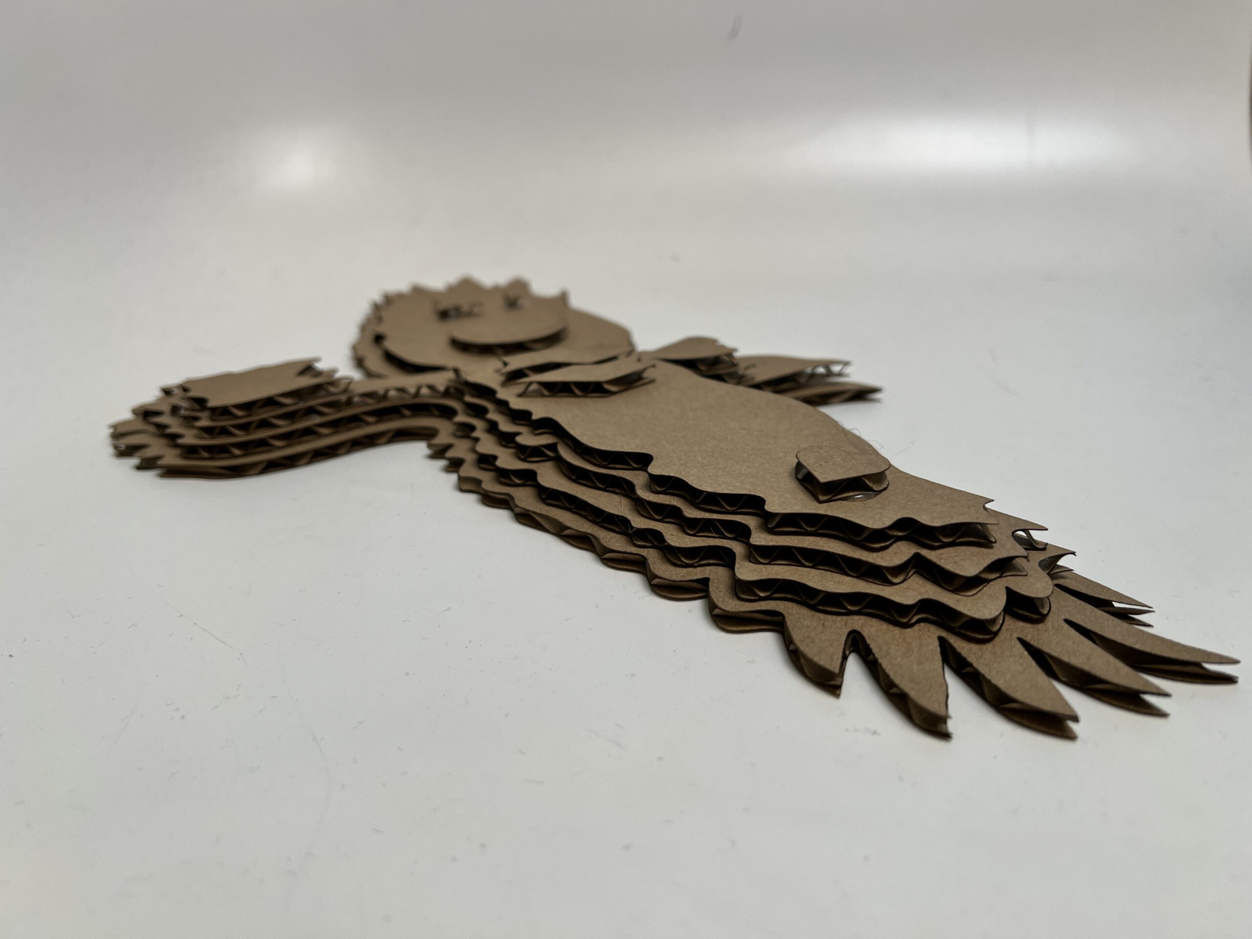 Wall Art Cardboard Prototype | Upcycle Progress – Aesthetics of Design