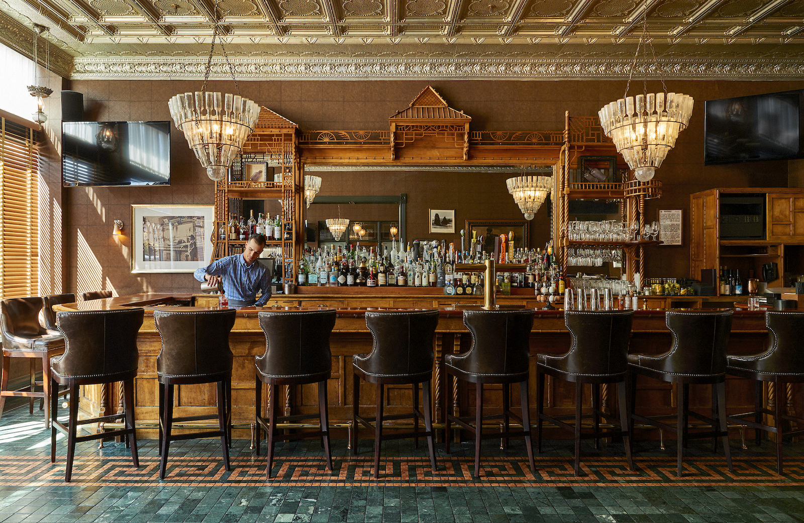 The opposite of the sports bar aesthetic: Upscale cocktail lounge ...